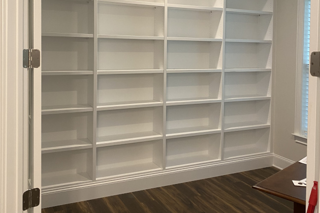 Custom Bookshelves, Matthews | Briteway Custom Cabinetry and Woodworking